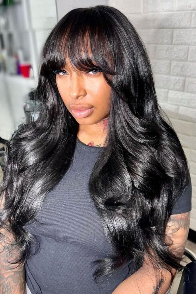 24 Weaves With Bangs Hairstyles Stylish Inspiration For Your Next Look Lookosm