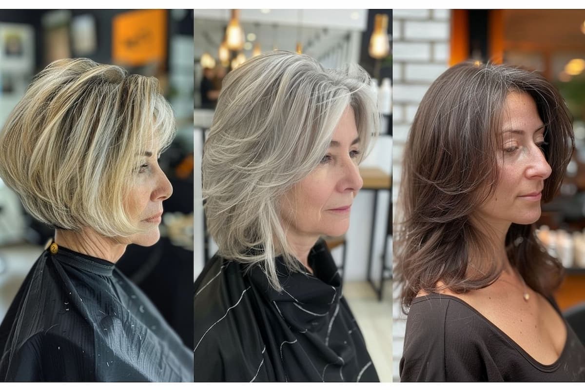 24 Age-Defying Haircuts for Women Over 50 With Thick Hair | Lookosm