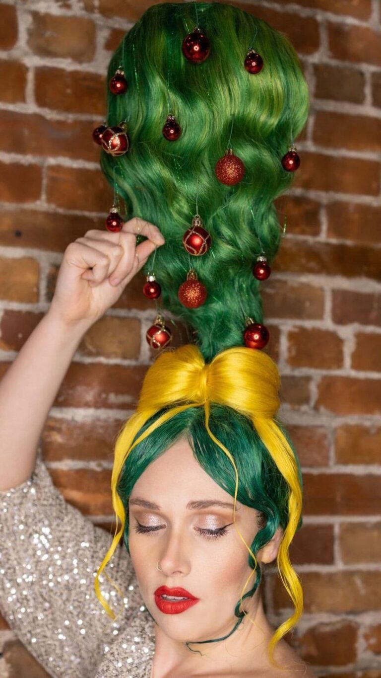 20 Christmas Tree Hairstyles That’ll Make You the Star of the Party ...